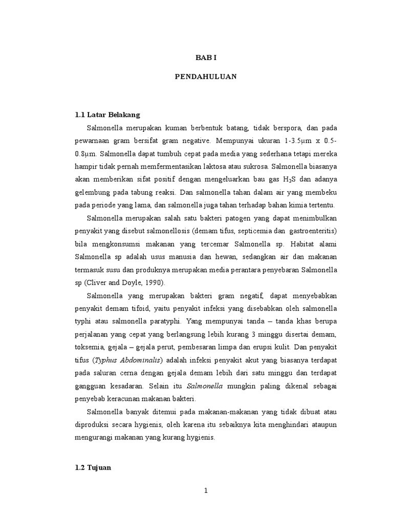 Lap Uji Salmonella | PDF