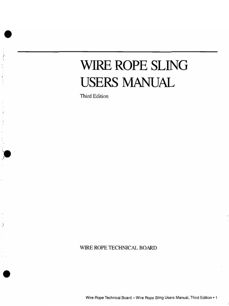 Wire Rope Sling Users Manual | PDF