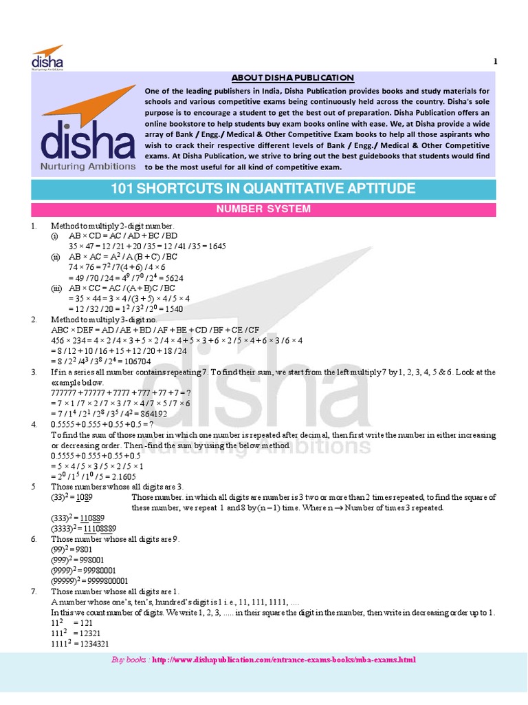 101 Shortcuts in MATH | PDF | Circle | Triangle