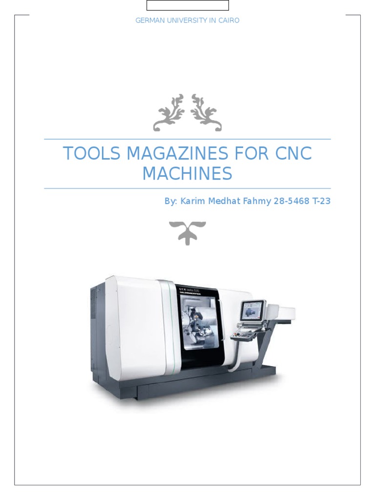 CNC Tool Magazines Overview | PDF | Gun Turret | Numerical Control