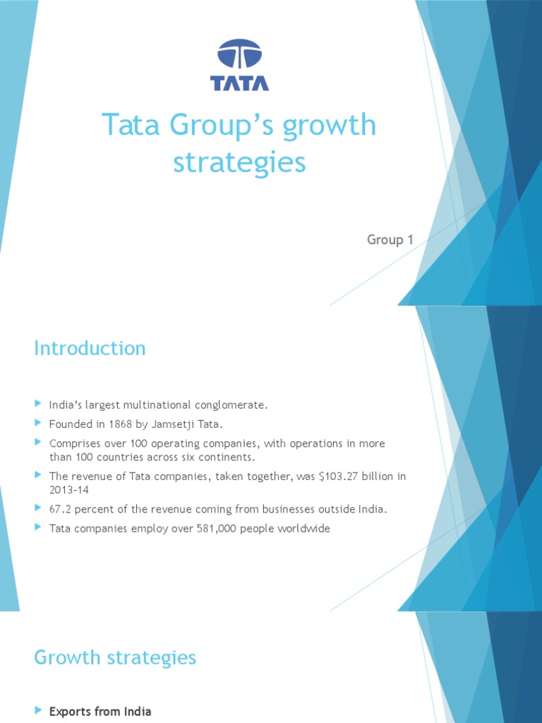 Tata Group's Growth Strategies | PDF