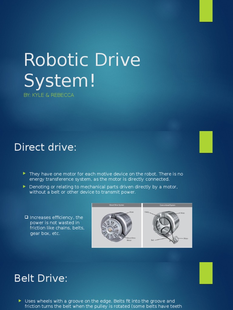 Types of Robotic Drive Systems Explained | PDF | Computers