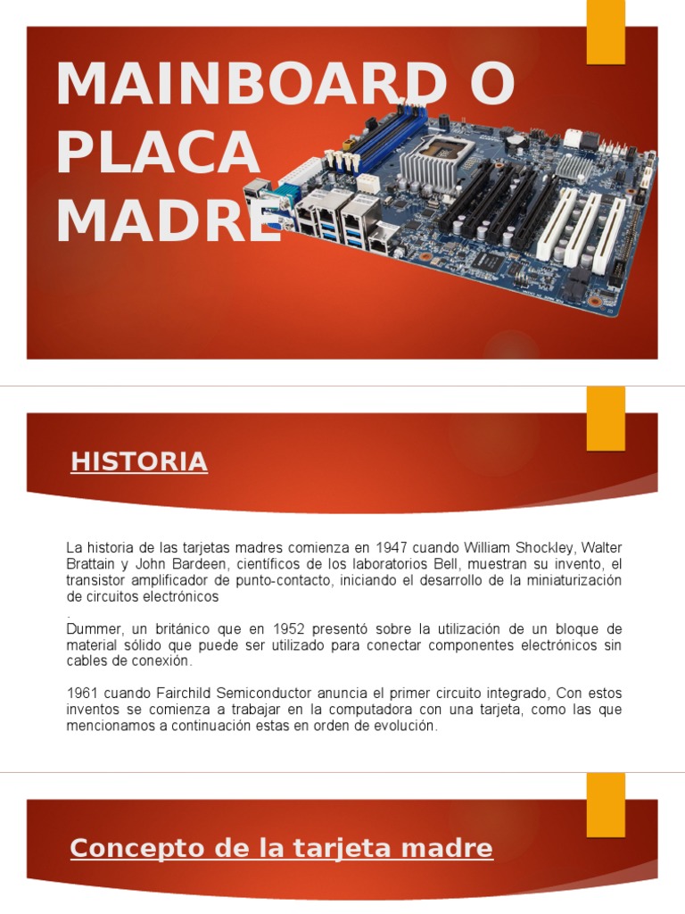 Mainboard o Placa Madre | PDF | Electrónica | Hardware de la computadora