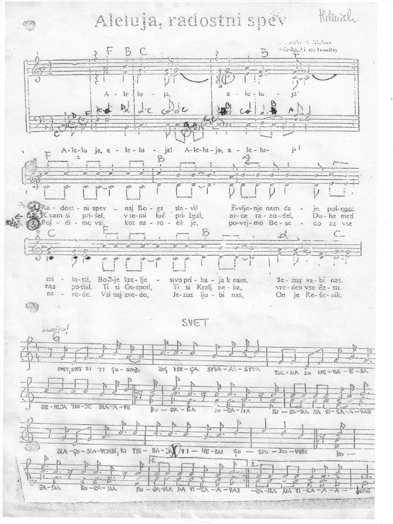 PESMI - Note Za Mladinski Zbor | PDF