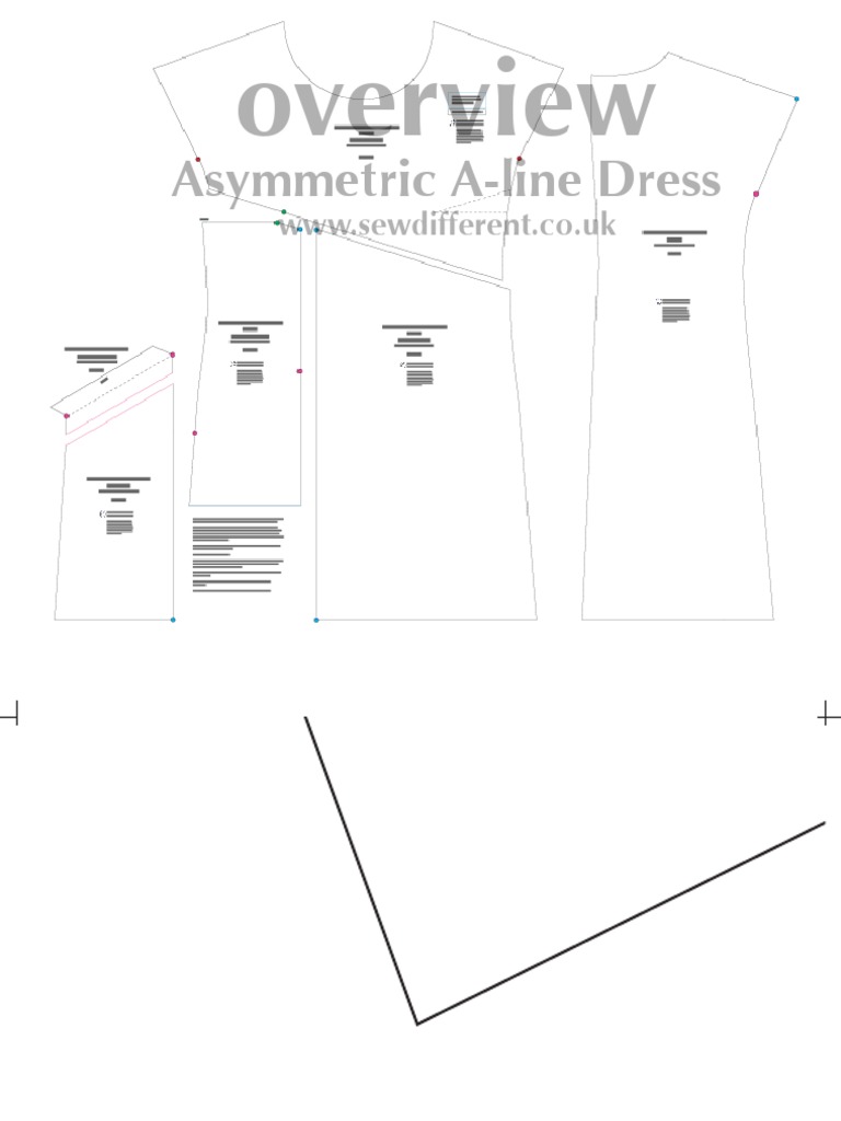 Asymmetric Aline Dress LETTER | PDF | Softlines (Retail) | Textiles