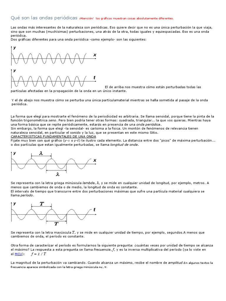 Qué Son Las Ondas Periódicas | Longitud de onda | Olas