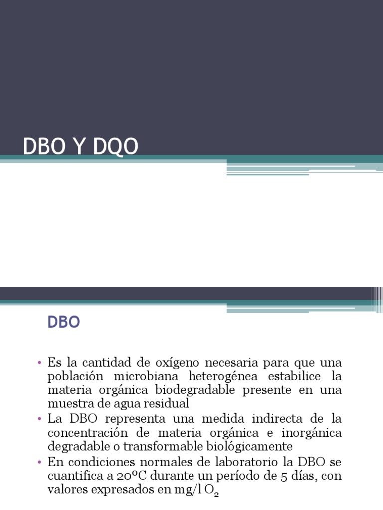 Dbo Dqo | Nitrógeno | Aguas residuales