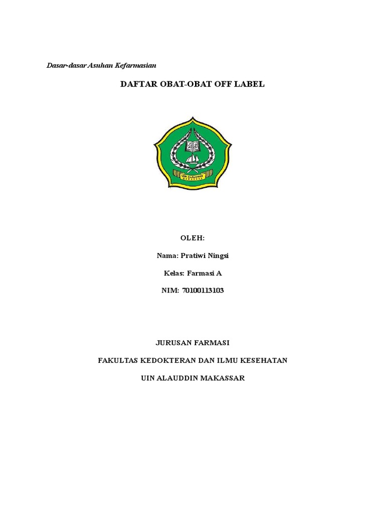 Obat Obat OFF Label | PDF
