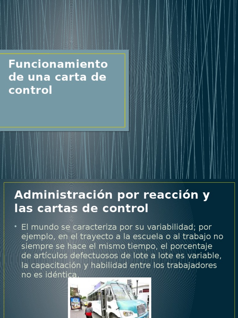Funcionamiento de Una Carta de Control | PDF | Estadísticas | Conocimiento