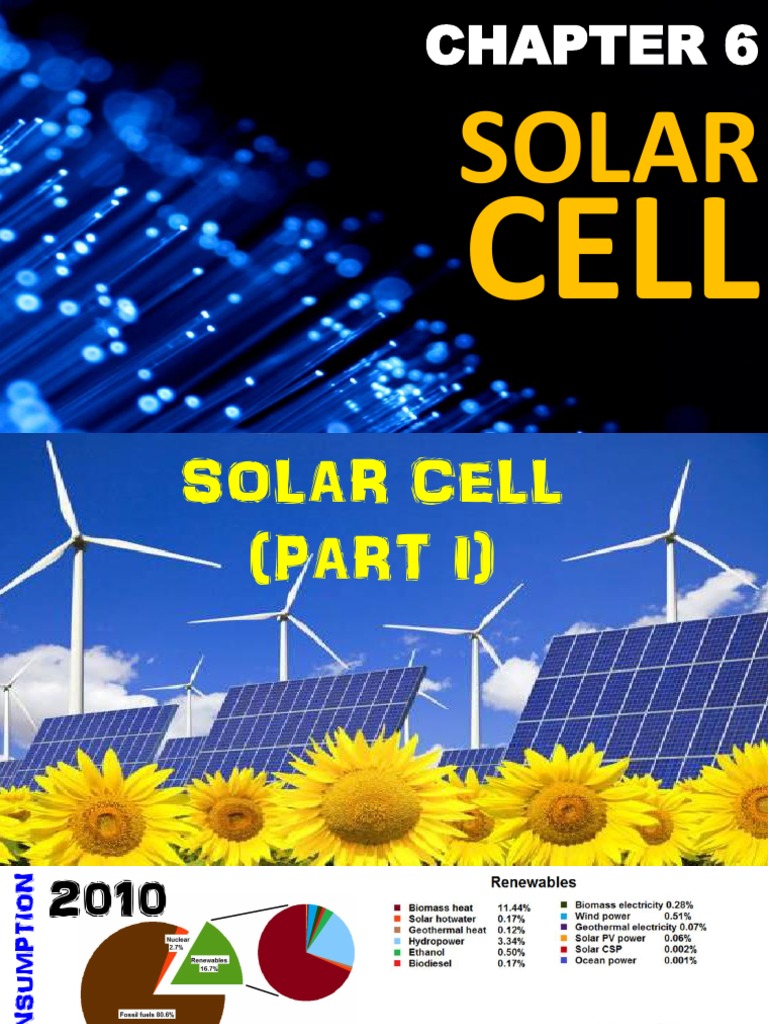 Chapter 6 Solar Cell Part 1 | PDF | Atmosphere Of Earth | Solar Cell