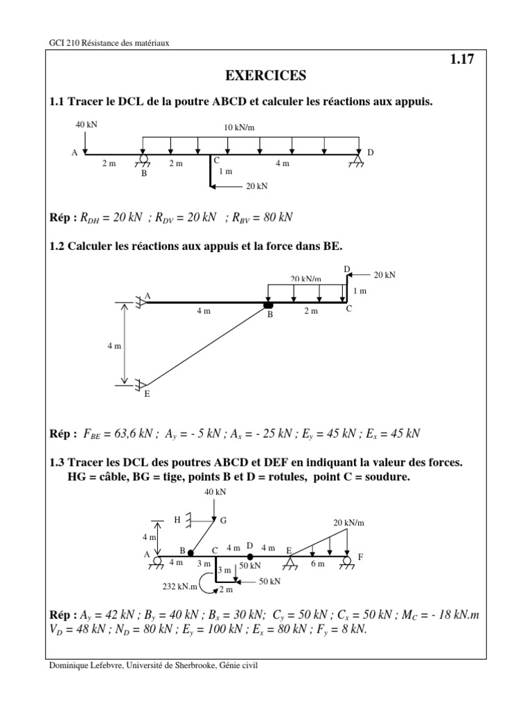 RDM Revision Exercices | PDF