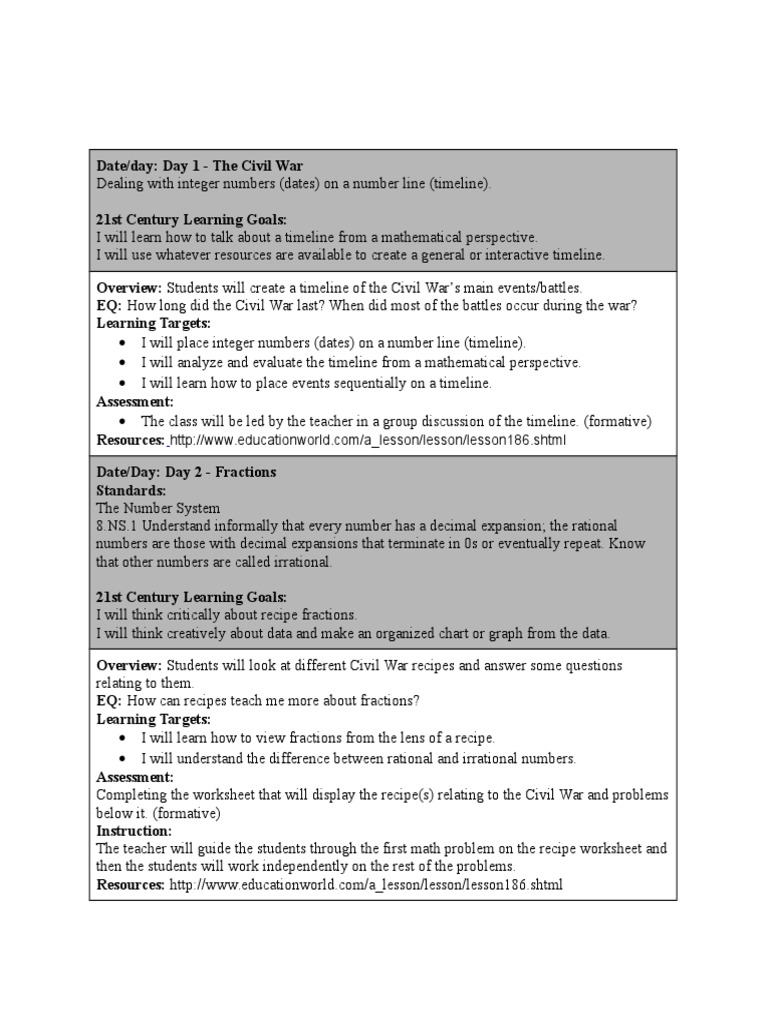 Civil War Math Unit | PDF | Scatter Plot | Statistics