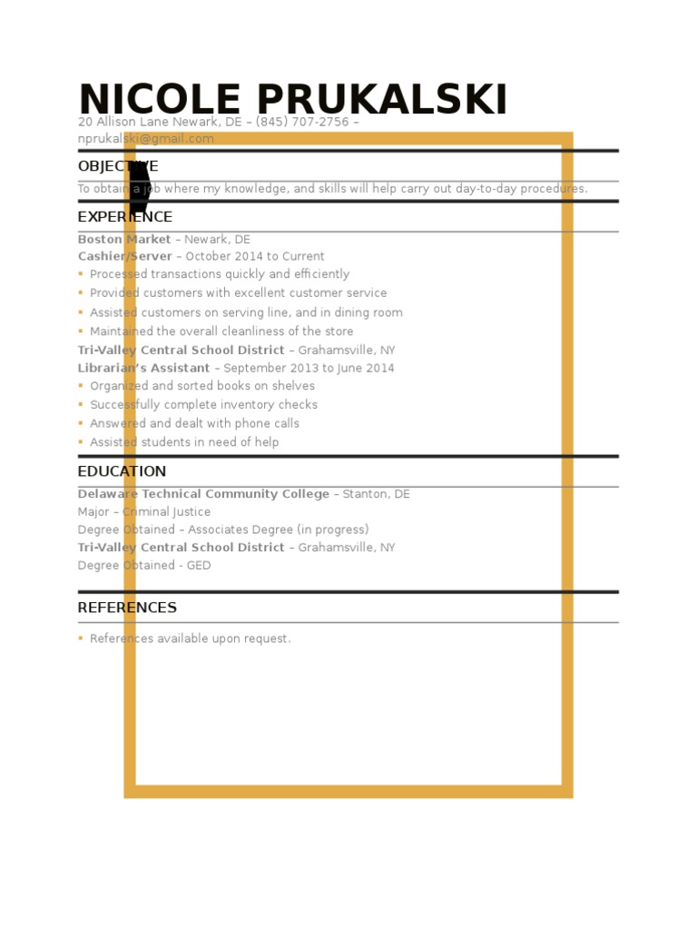 Offical Word Resume | PDF | Career & Growth | Business