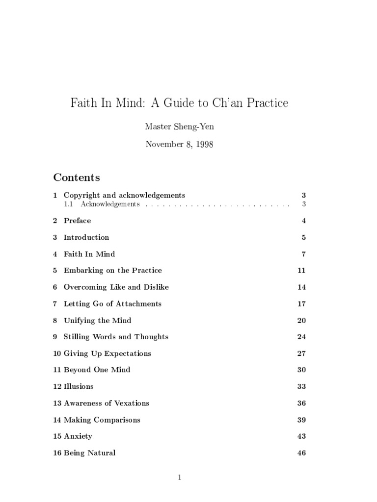 Faith in Mind | PDF | Computers