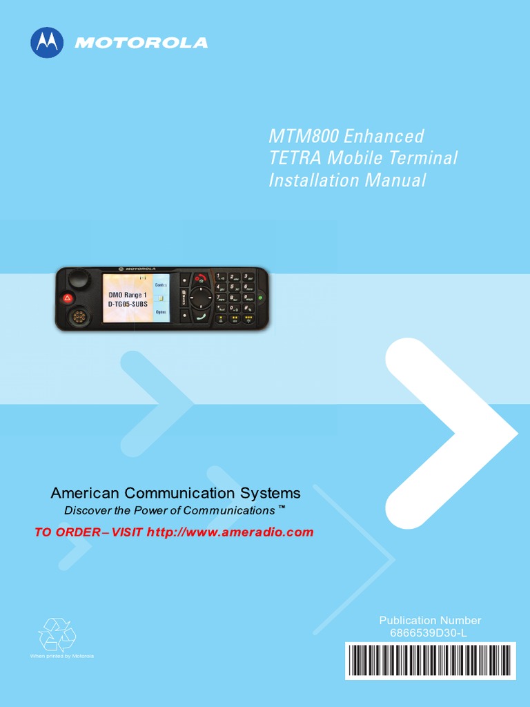 Motorola TETRA MTM800 Installation Manual | Copyright | Fuse (Electrical)