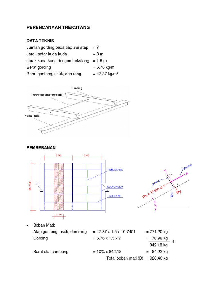 4 Perencanaan Trekstang | PDF