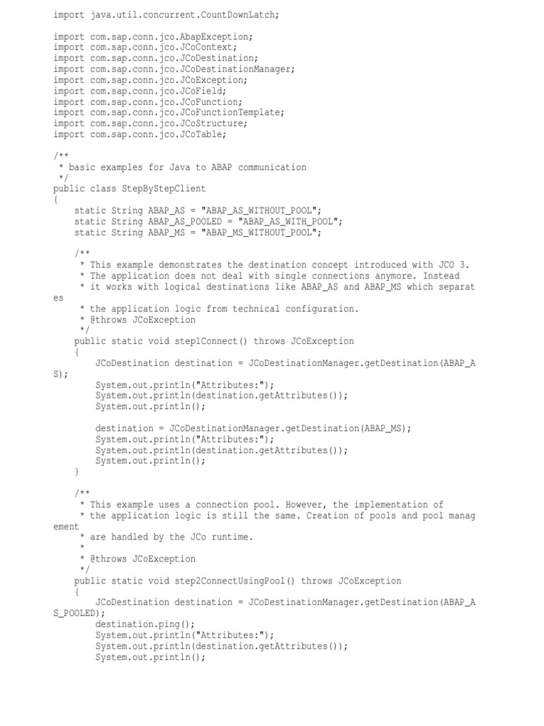 Step by Step SAP Jco Client | PDF | Information Technology Management ...