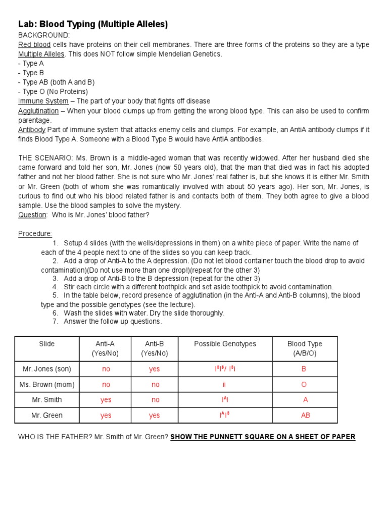 Lab Bloodtype Savannahgonzaleskiyahnabrownanitaahamefula | PDF