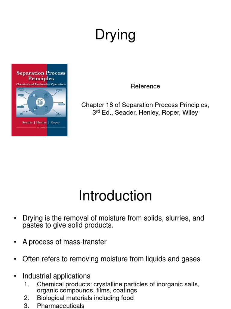 Drying | PDF | Chemistry | Nature