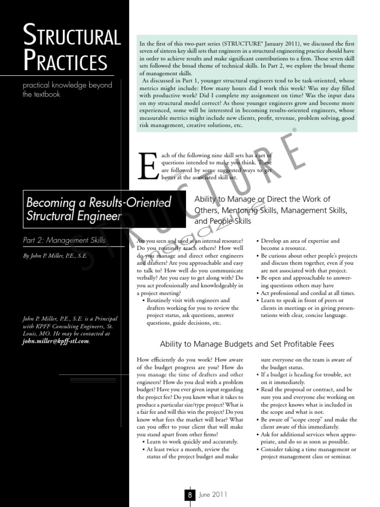 Becoming A Resullts-Oriented Structural Engineer - Part2 | PDF ...