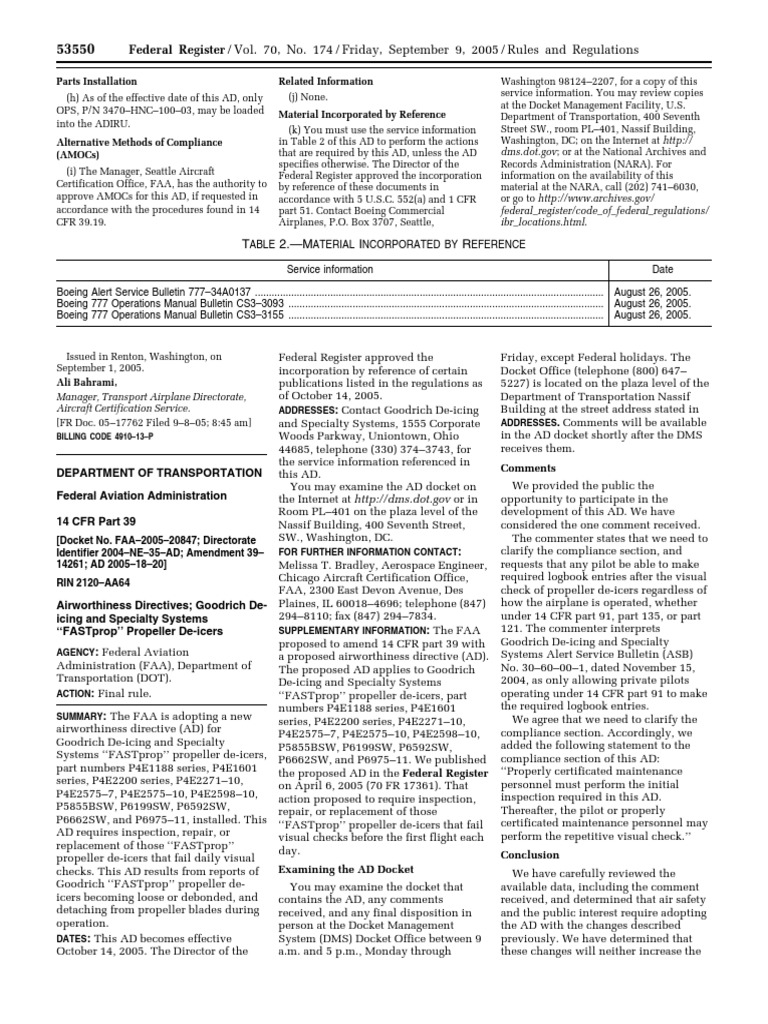 Rule: Airmen Certification: Second-In-Command Pilot Type Rating ...