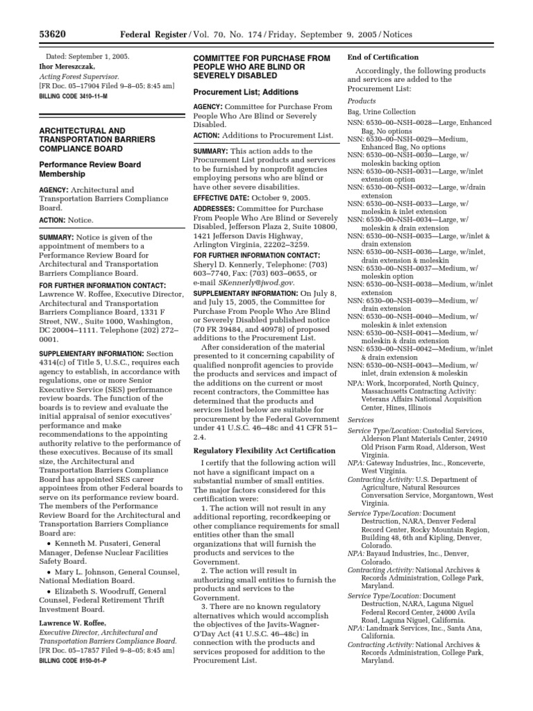 Performance Review Board Appointments | PDF | National Archives And ...