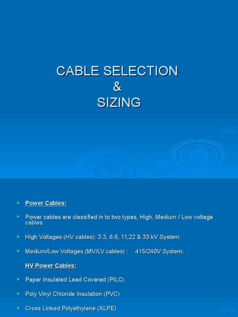 Power and Control Cables | PDF | Cable | Wire