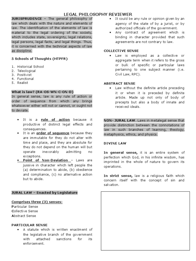 Legal Philosophy | Download Free PDF | Jurisprudence | Natural Law