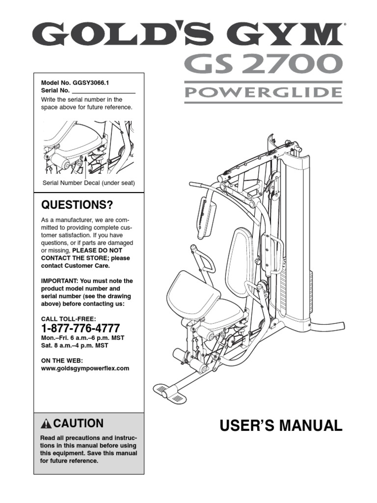 GS 2700 Powerglide | PDF | Strength Training | Screw