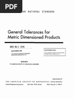 ANSI B4.2 - 1978 Preferred Metric Limits and Fits | PDF | Engineering Tolerance | Metrology