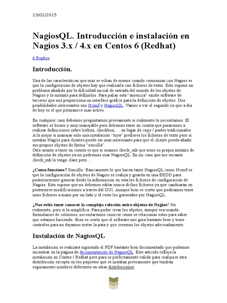 Nagios QL | PDF | Servidor HTTP Apache | Php