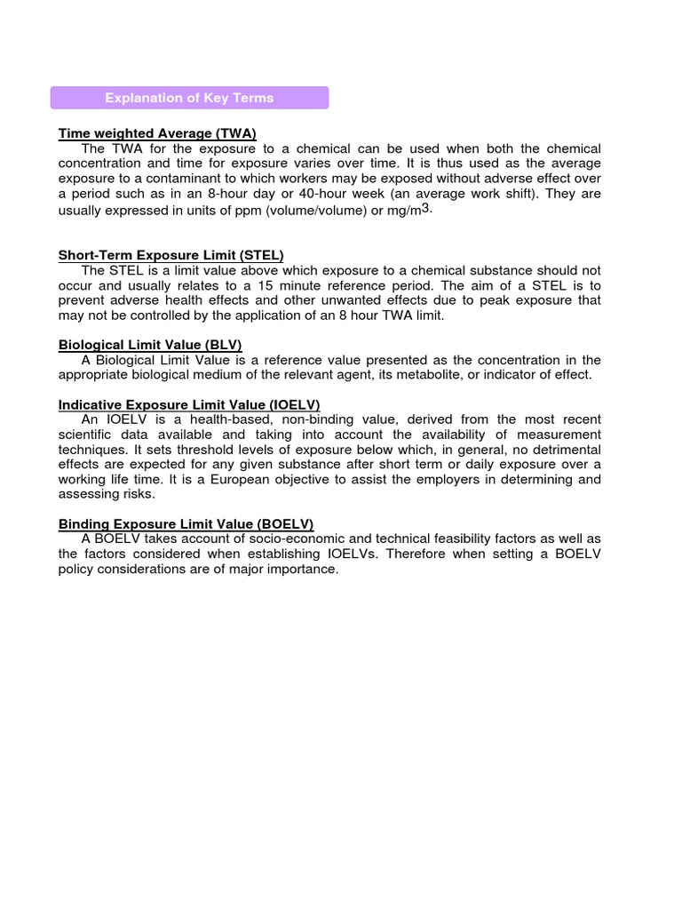 Understanding Time-Weighted Averages in Safety | PDF