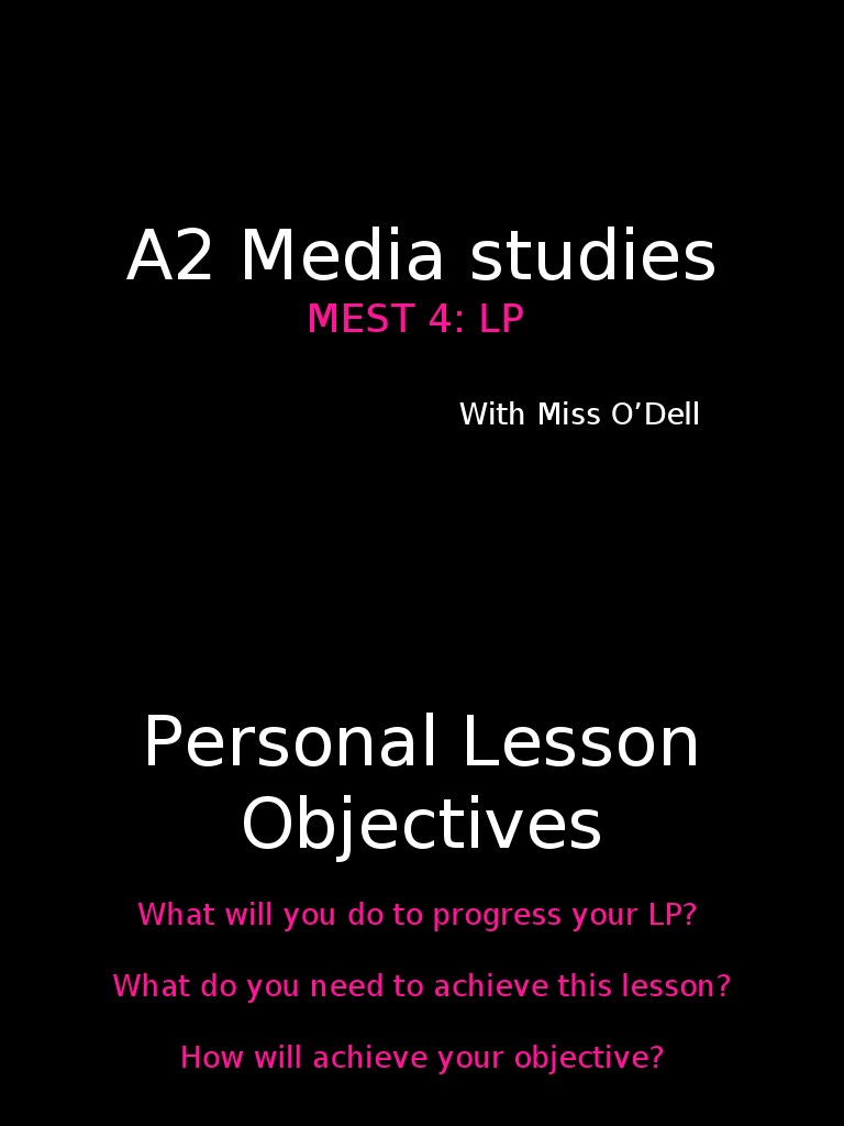 A2 Media Studies: CI Research Guide | PDF