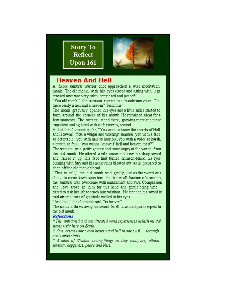 Story To Reflect Upon 161, 162 | PDF