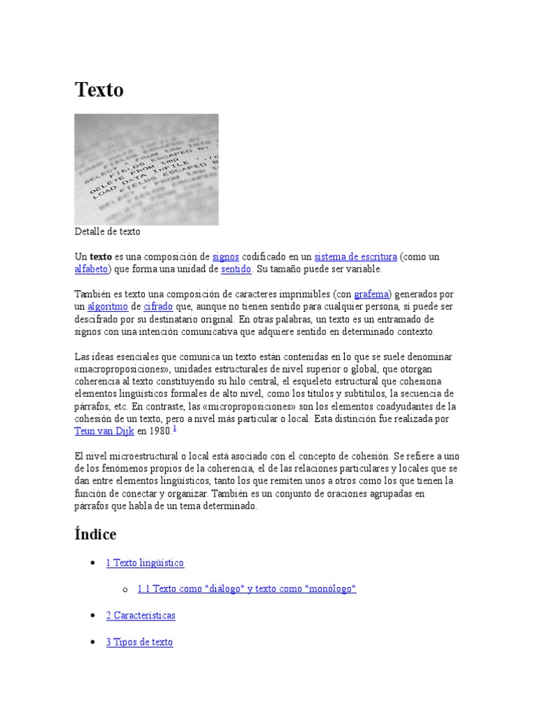 Que Es El Texto? | PDF | Comunicación humana | Comunicación