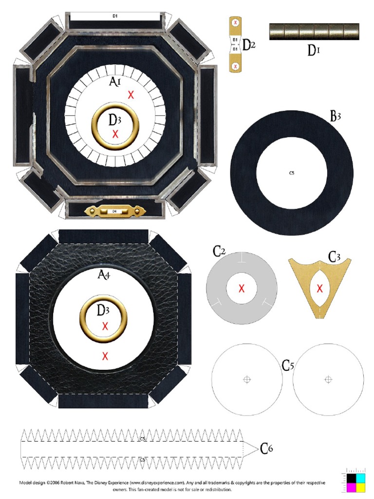 Jack Sparrow Compass Paper Craft | PDF