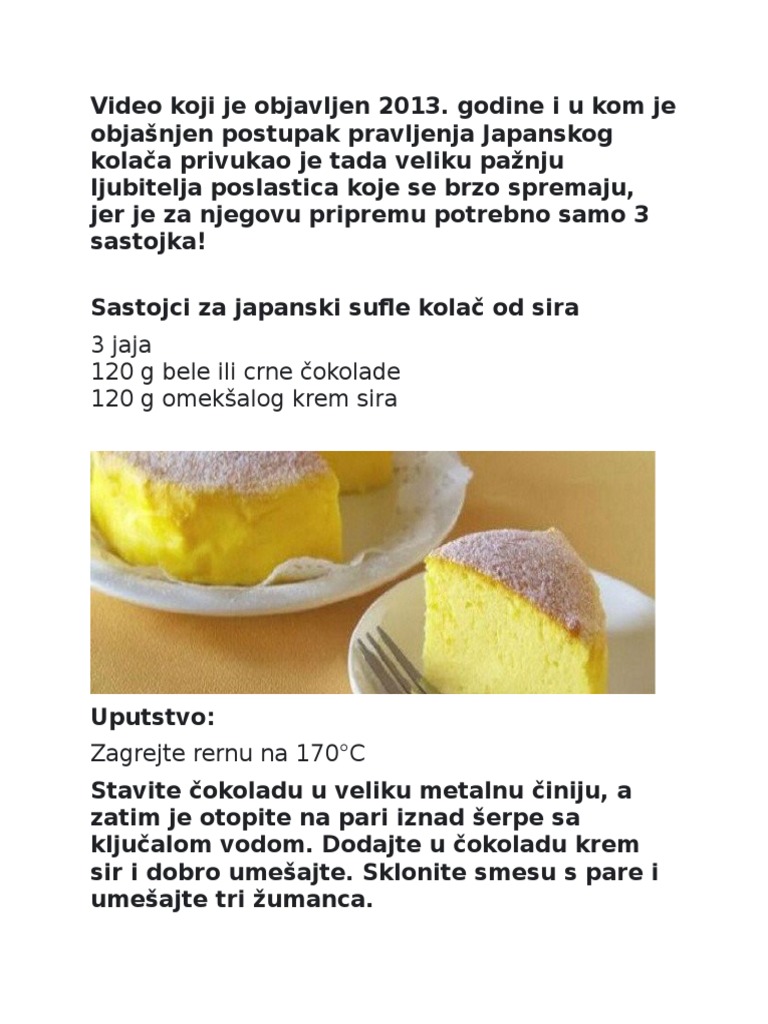 Japanski Sufle | PDF