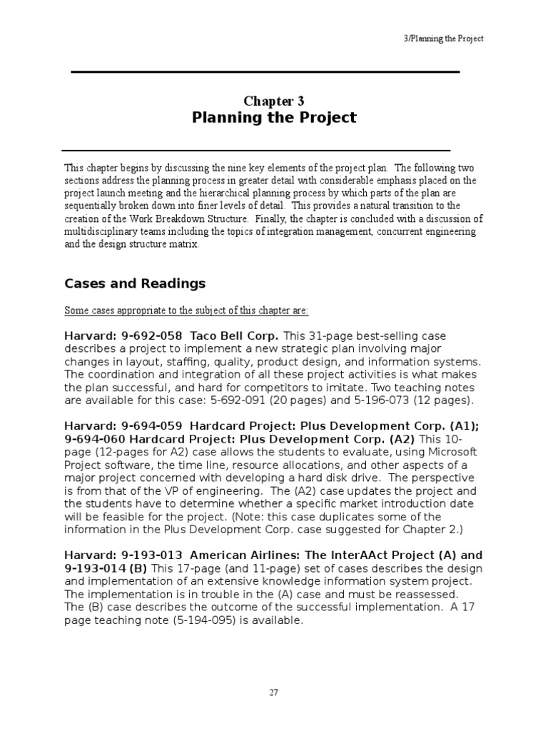 Case Study | Project Management | Master Of Business Administration ...