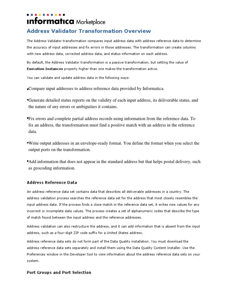 Address Doctor With IDQ | PDF | Data | Computer Data