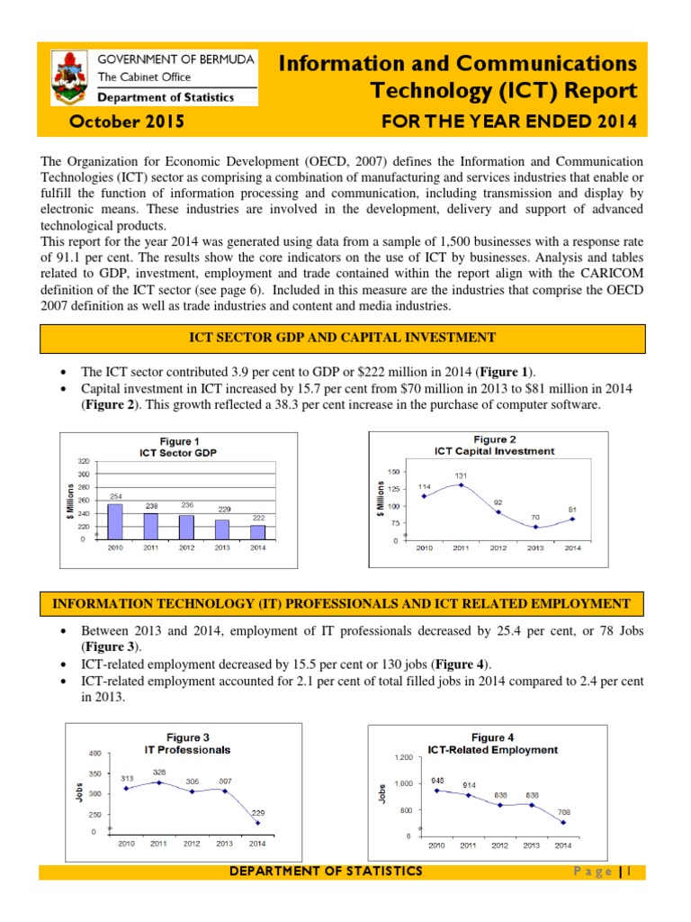 Bermuda ICT Analysis 2014 | PDF | Information Technology ...