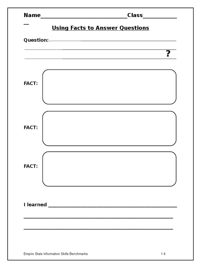 Using Facts to Answer Questions | PDF | Career & Growth | Business
