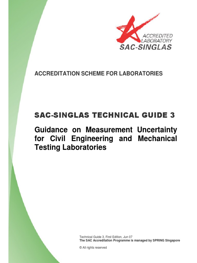 SAC Technical Guide 3-V1 | PDF | Uncertainty | Confidence Interval