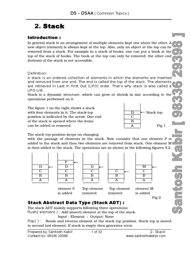 02 Stacks | PDF | Subroutine | Multiplication