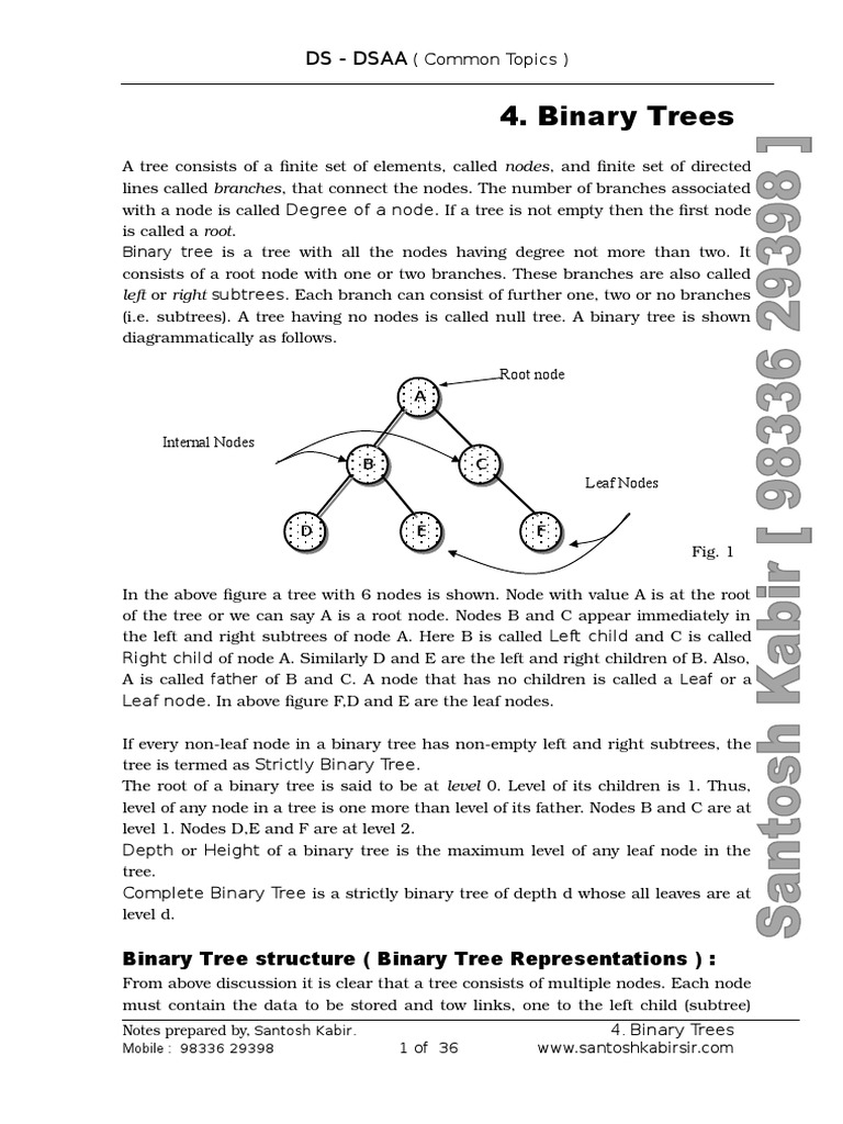 04 BinaryTrees | PDF | Information Retrieval | Theoretical Computer Science