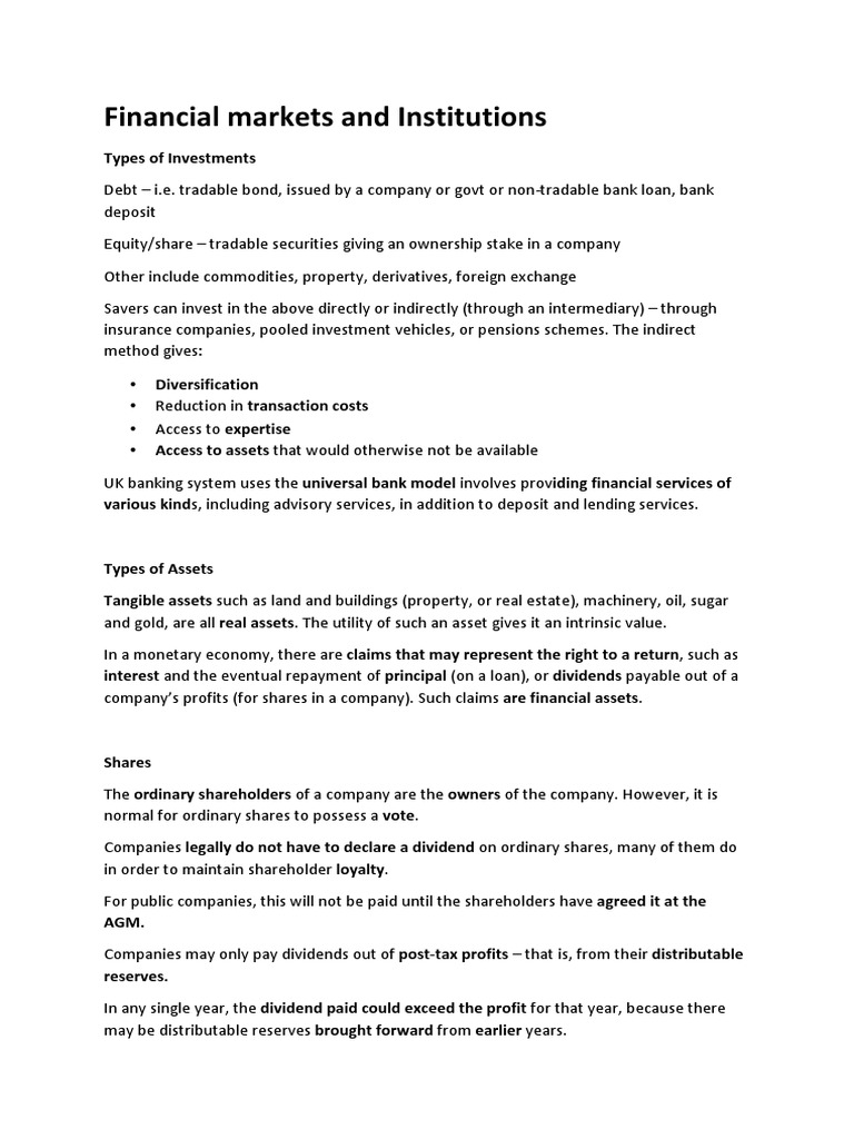 IMC Notes | PDF | Gilt Edged Securities | Derivative (Finance)