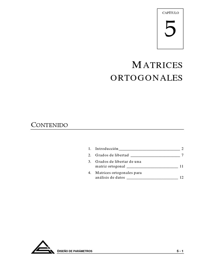 Matrices Ortogonales | PDF