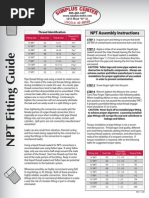 JIC 37° Fitting Torque Specifications | PDF | Nut (Hardware) | Friction