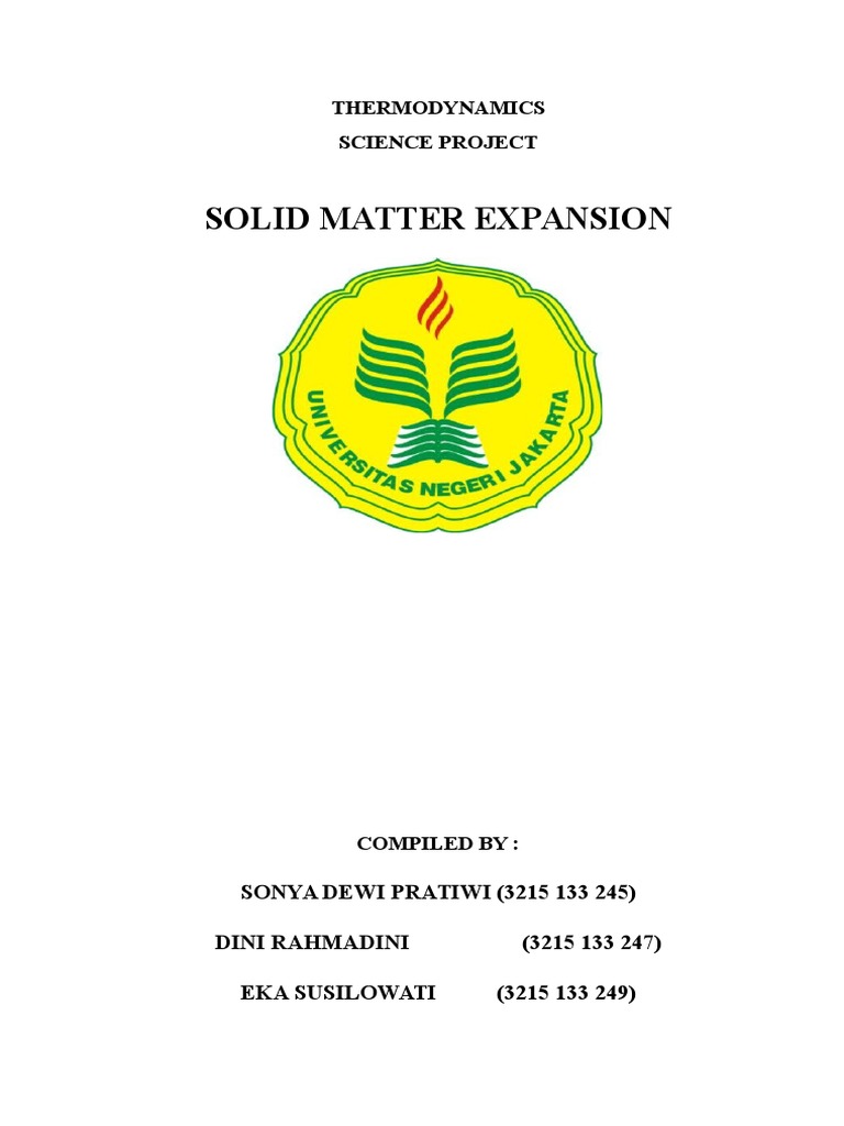 Thermo Project Proposal | PDF | Thermal Expansion | Solid