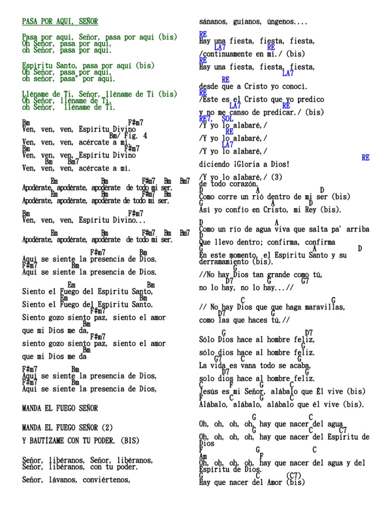 Popurri cantos de Renovación | PDF | espíritu Santo | Cristo (título)