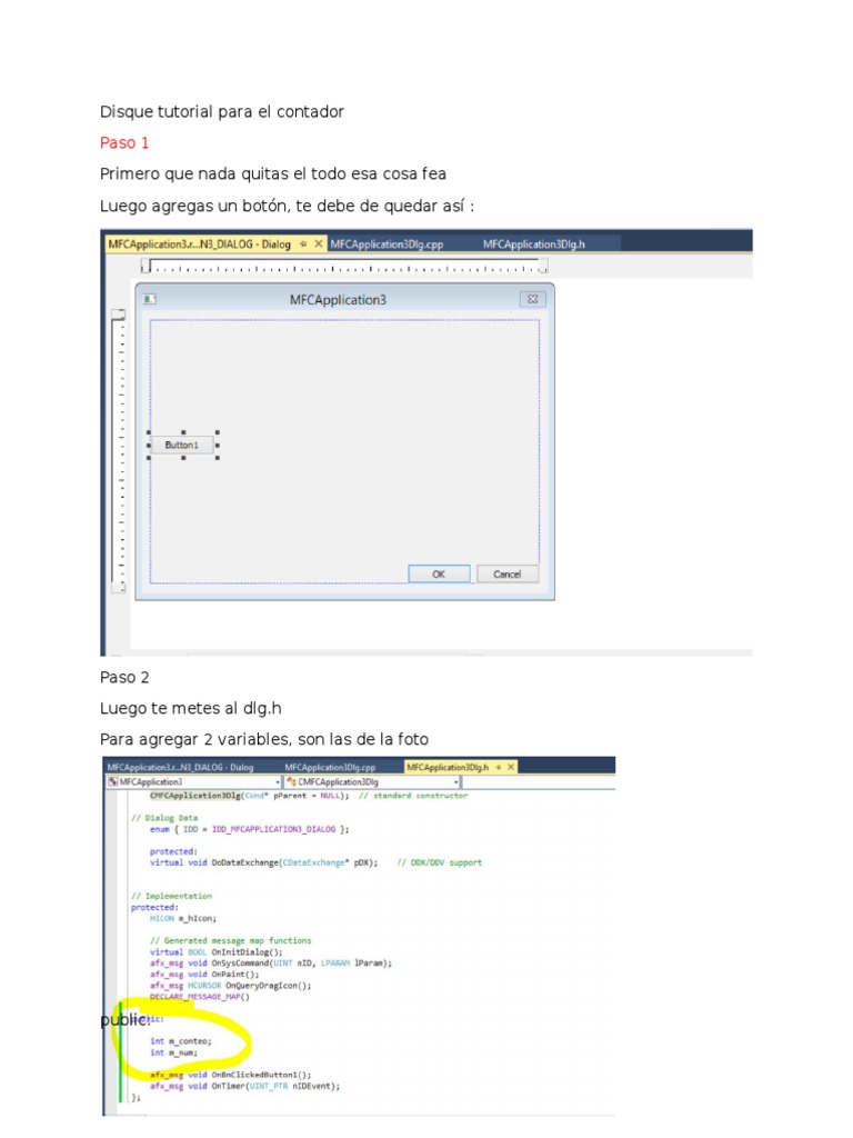 Tutorial de Un Contador en Visual Studio | PDF | Arquitectura de ...